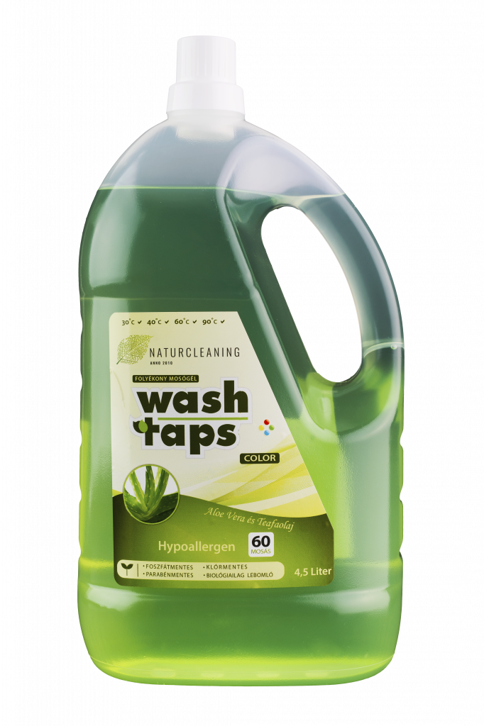 Wash Taps Teafa-Aloe hipoallergén mosógél 4,5 L - Naturcleaning webshop